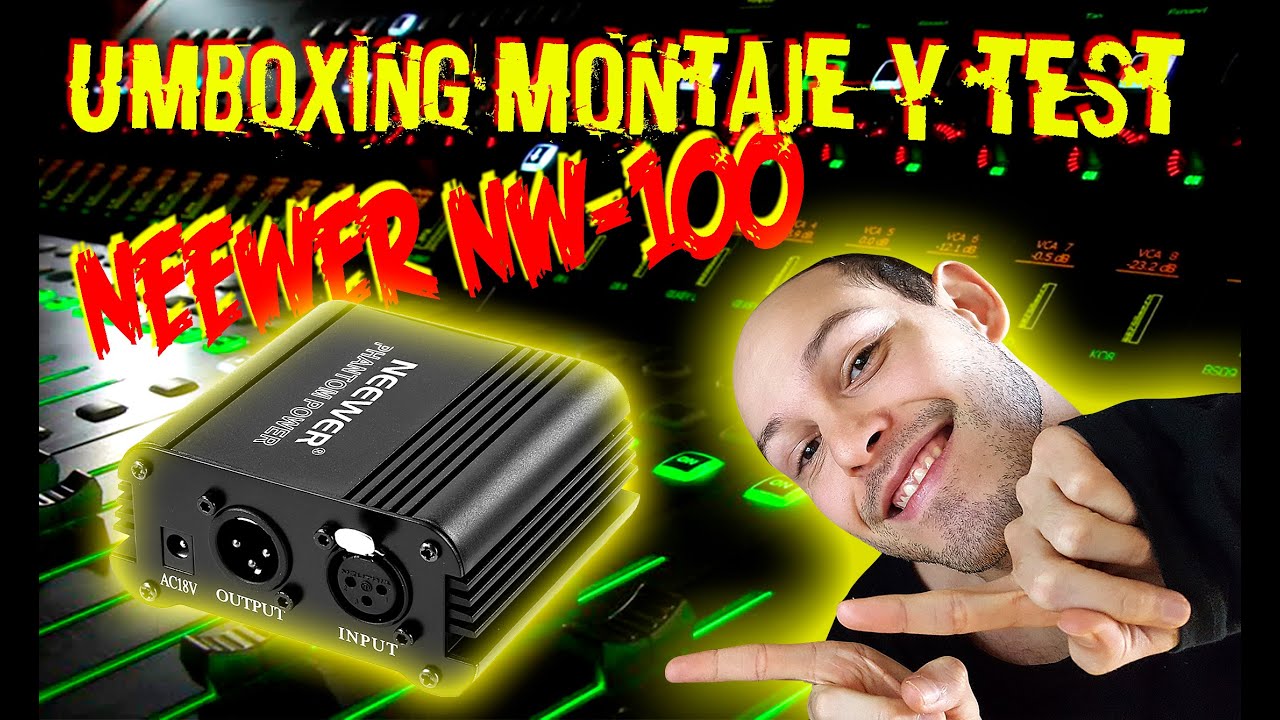 Unboxing, Montaje y Test Phantom Power NEEWER NW-100 Español - YouTube