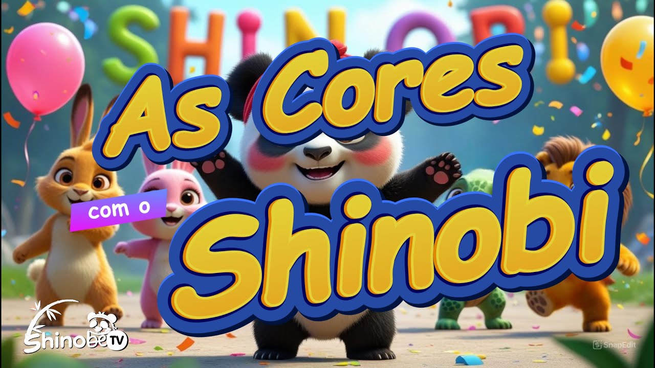 As Cores com o Shinobe | Aprender Cores para Crianças - YouTube