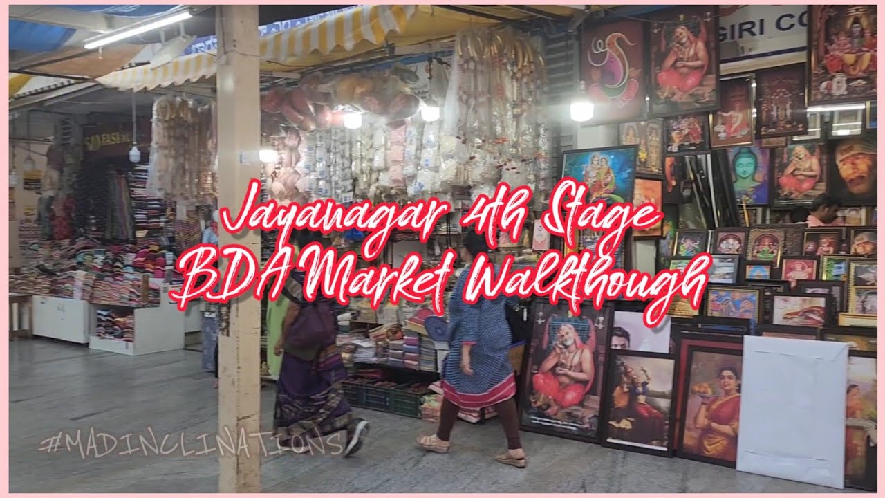 Jayanagar 4th Block BDA Market, Bengaluru, India #walkthrough | real ...