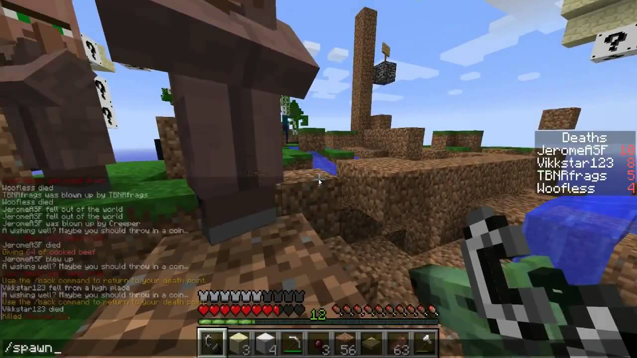 Vikkstar123HD Minecraft WHITE LUCKY BLOCK BRIDGES 4 with Vikkstar ...