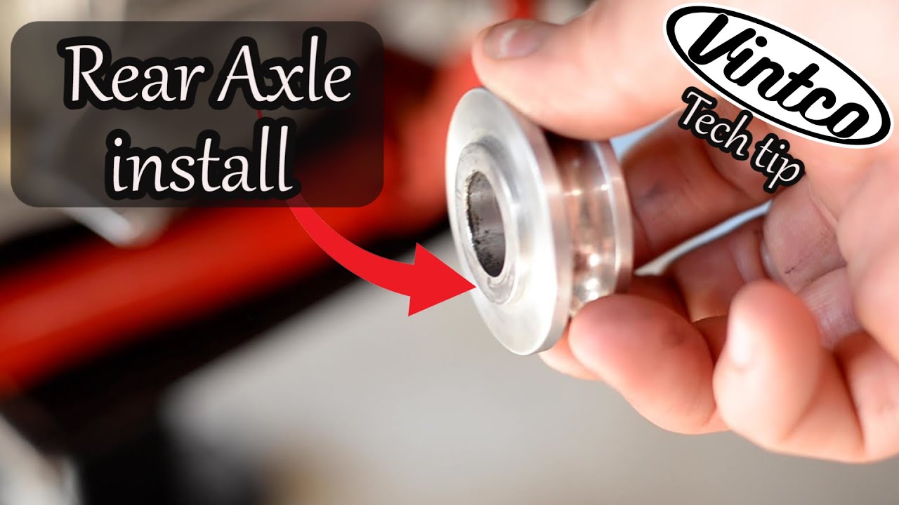 Rear Axle Install- VintCo Vintage Dirt Bike Tech Tip - YouTube