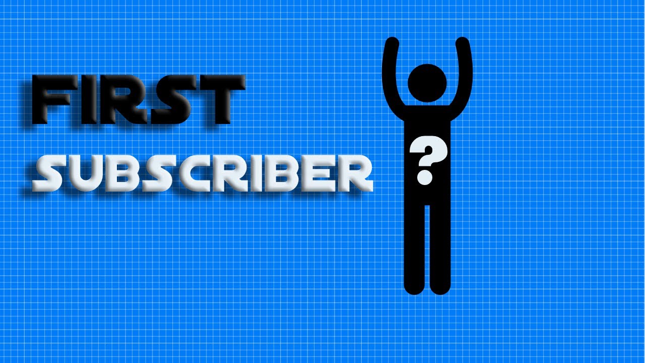 My first subscriber is... - YouTube