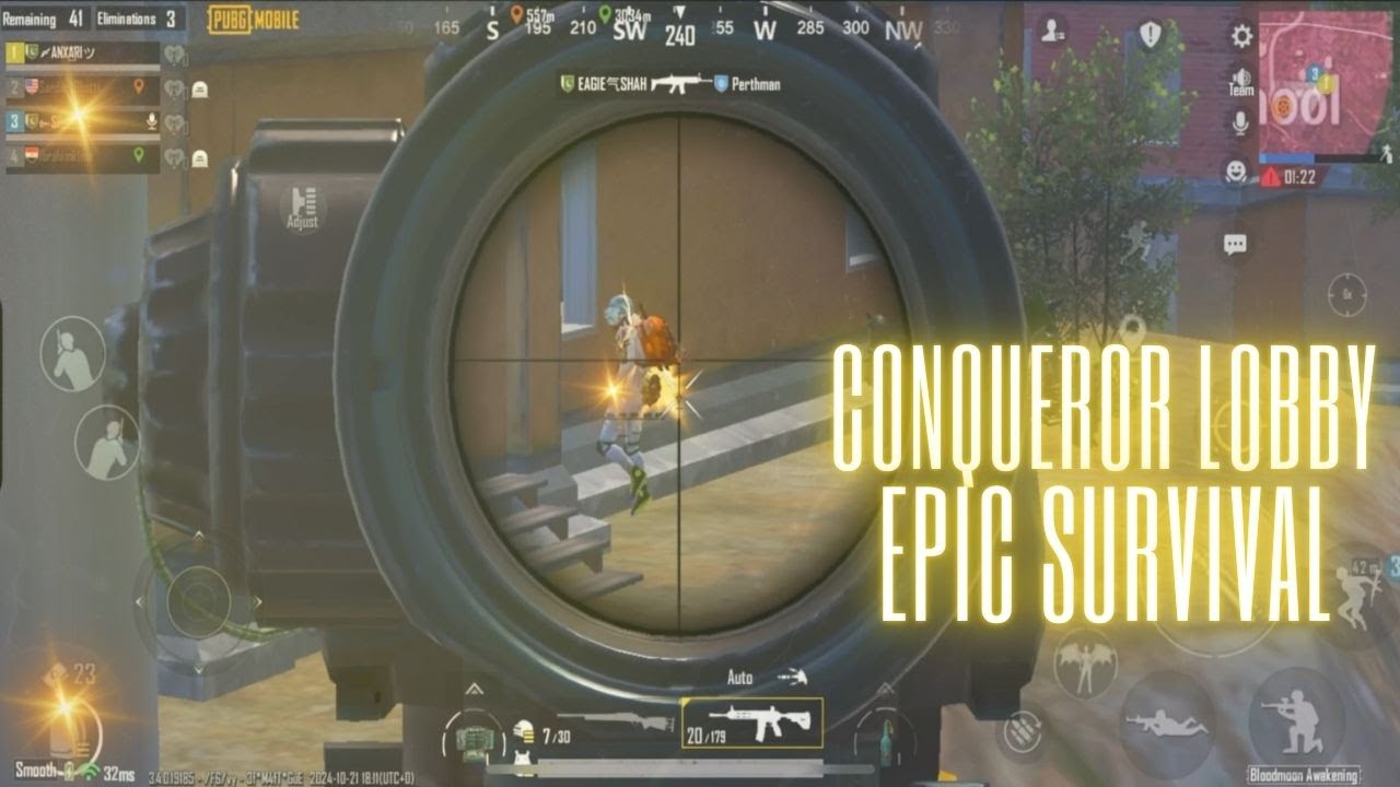 OMG😱Unbelievable Survival😲10 Kills in Conqueror Lobby🔥Kia Aj Chicken ho ...
