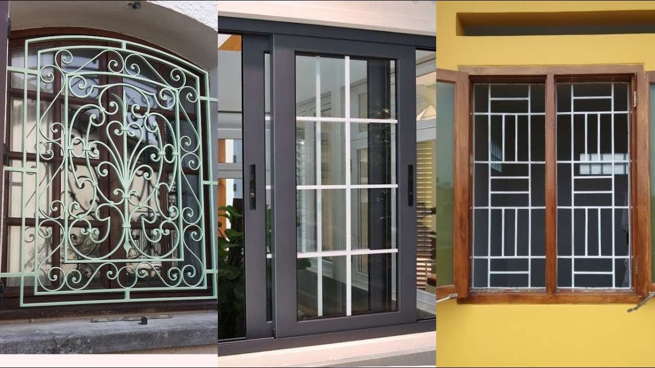 HOME DECOR MODERN IRON WELDED WINDOW GRILL DESIGN || STYLISH GRILL ...