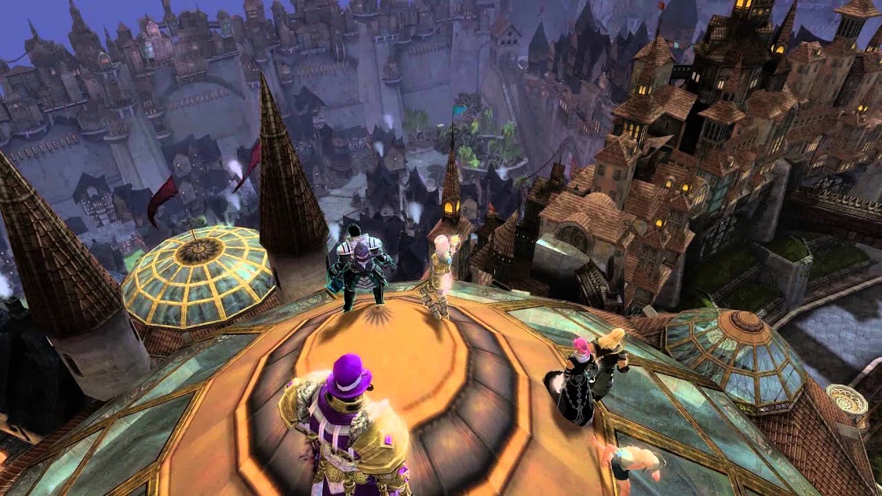 Guild wars 2 - Divinity's Reach Portal on top of city - YouTube
