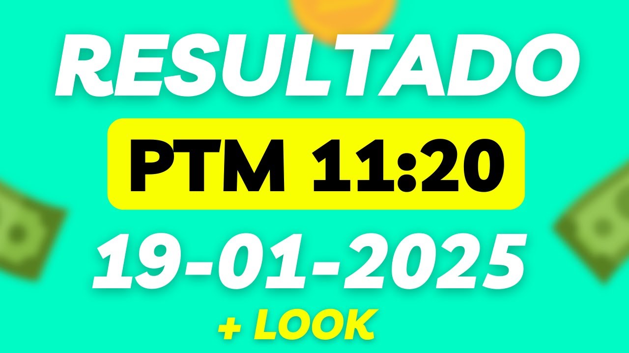 RESULTADO - Jogo do bicho ao vivo - PTM 11:20 19/01/2025 - YouTube