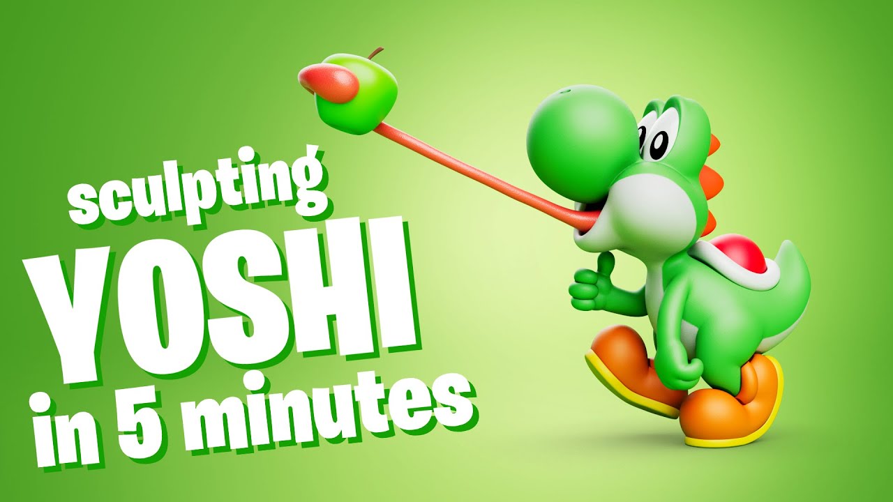 Sculpting YOSHI the easy way! - YouTube