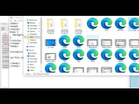 HTML CLASS 8 - YouTube