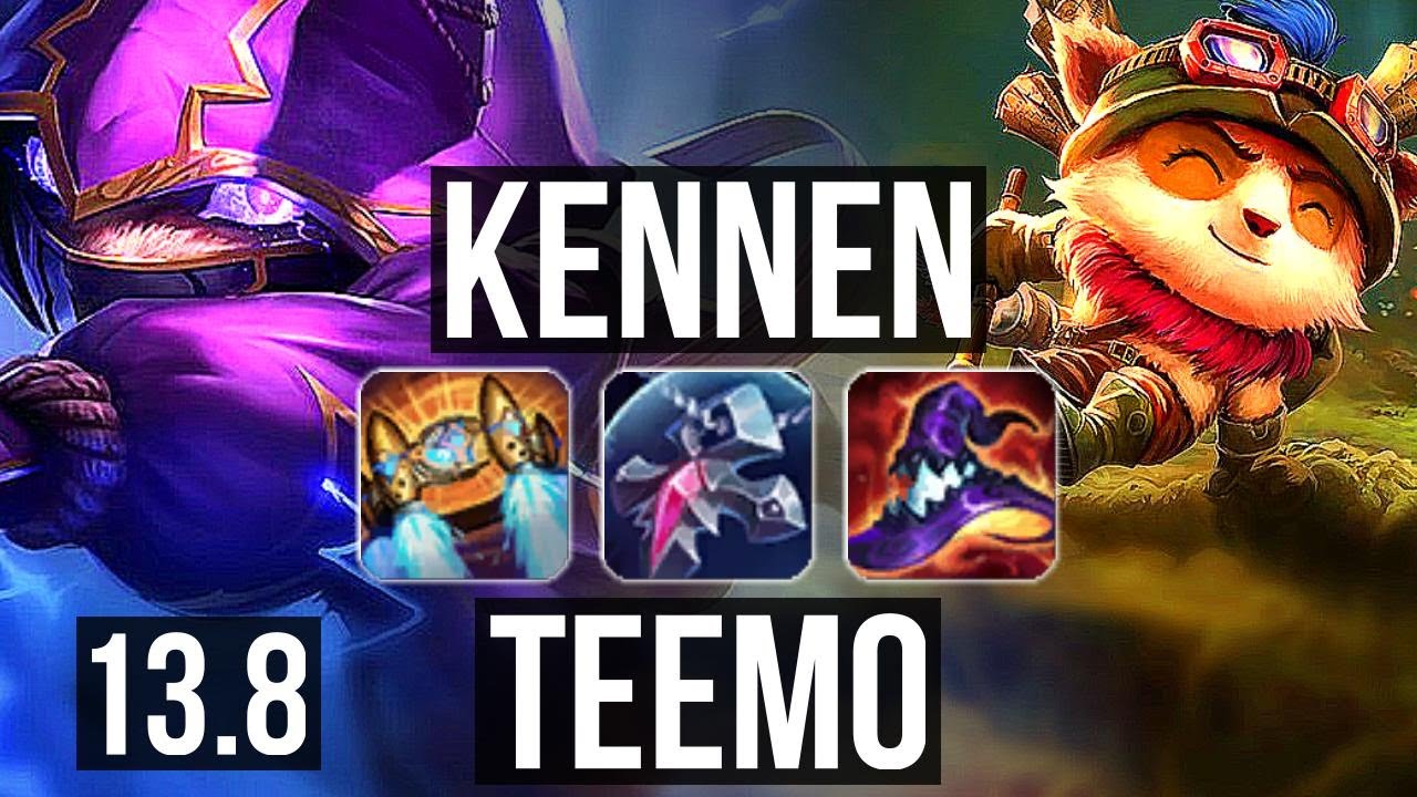 Kennen Vs Teemo Top 7 Solo Kills 700 Games 1 0m Mastery Kr