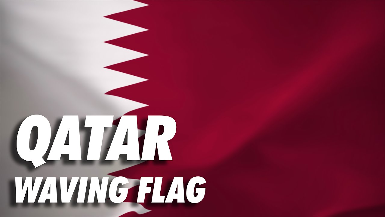 Qatar Waving Flag Free Stock Animation 4K Moving Wallpaper Background ...