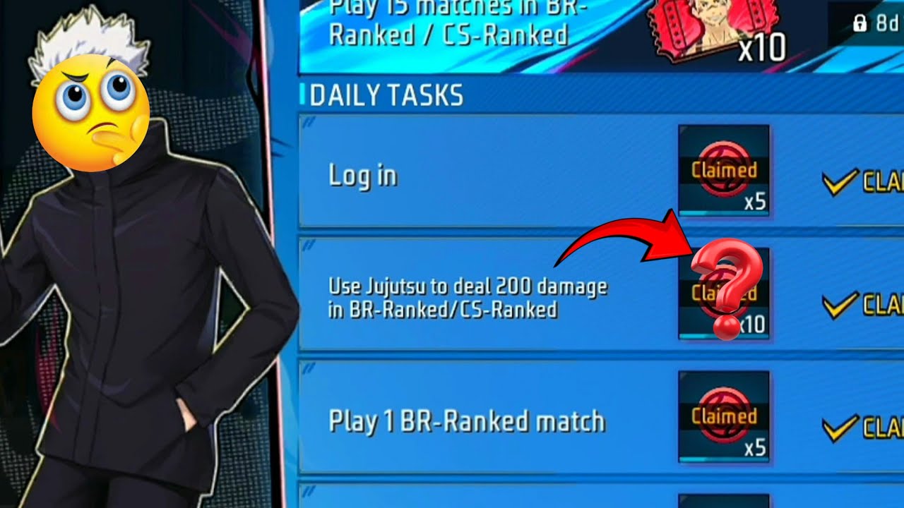 How to Complete use Jujutsu to Deal 200 Damage in BR-Ranked CS-Ranked ...