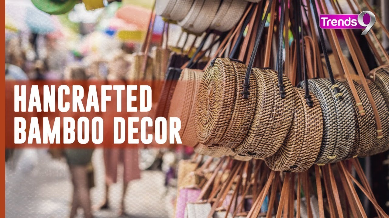 Bamboo-made handicrafts #bamboo #bamboohandcraft #shopping - YouTube