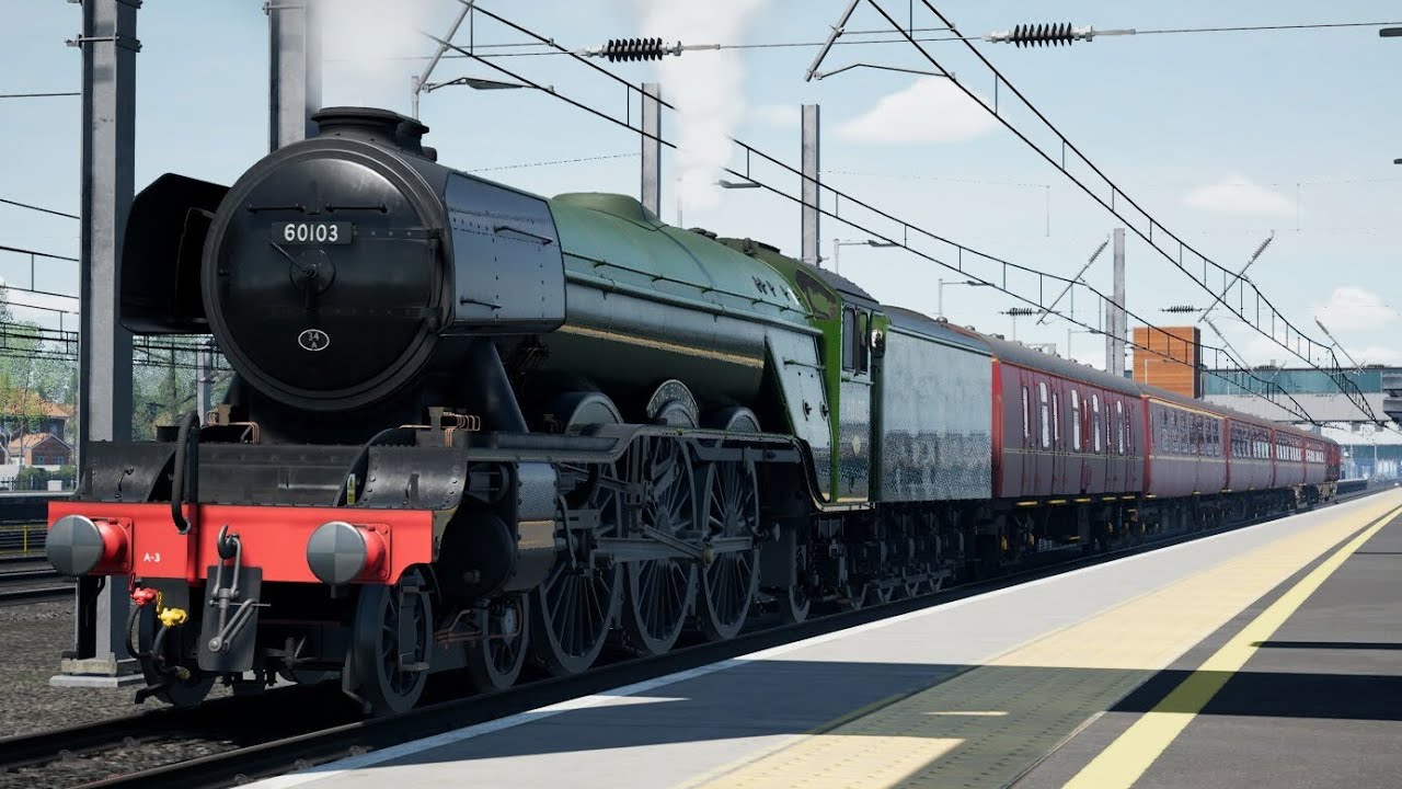 100mph Flying Scotsman (RE-Record) Train Sim World 4 - East Coast ...
