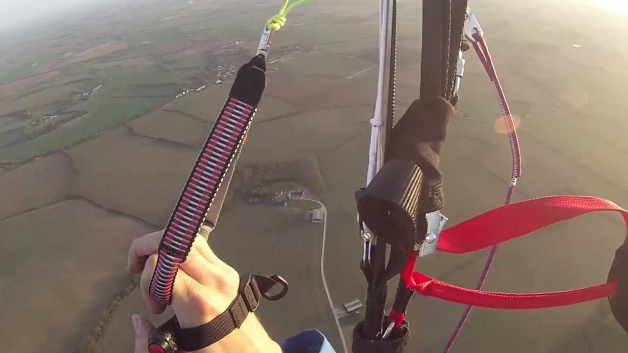 1500ft Engine off glide to landing Paramania GTX - YouTube