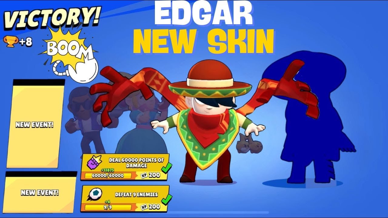 Quickdraw Edgar π₯ Unlocking New Skin π₯ Brawl Stars Youtube