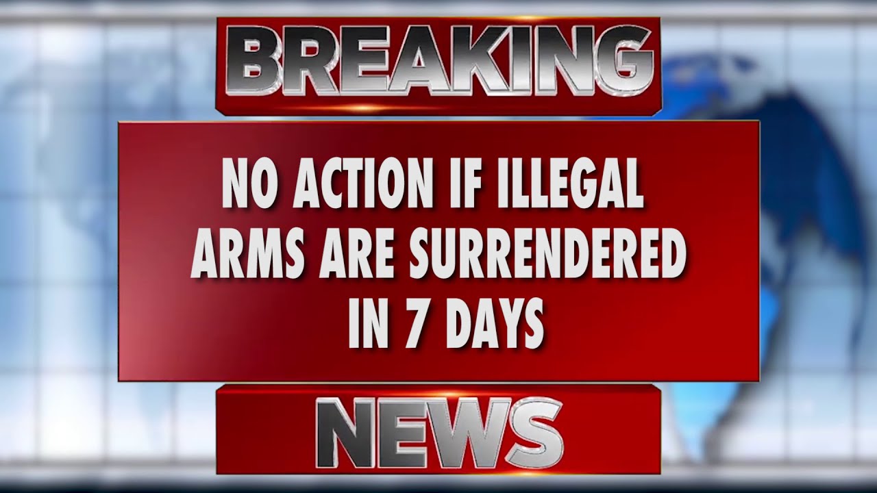 STRICT ACTION AFTER DEADLINE FOR ILLEGAL WEAPON POSSESSION | 20 FEB 2025 - YouTube