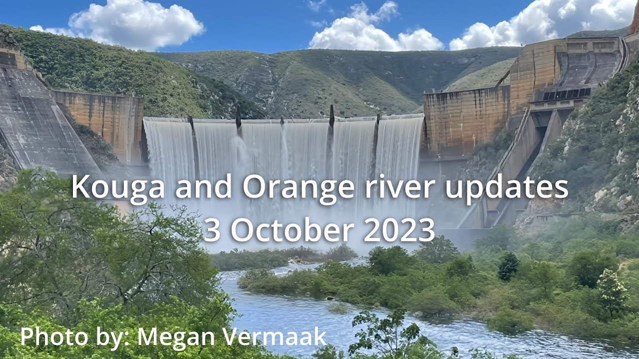 Kouga and Orange river updates 3 October 2023, Kouga dam still ...