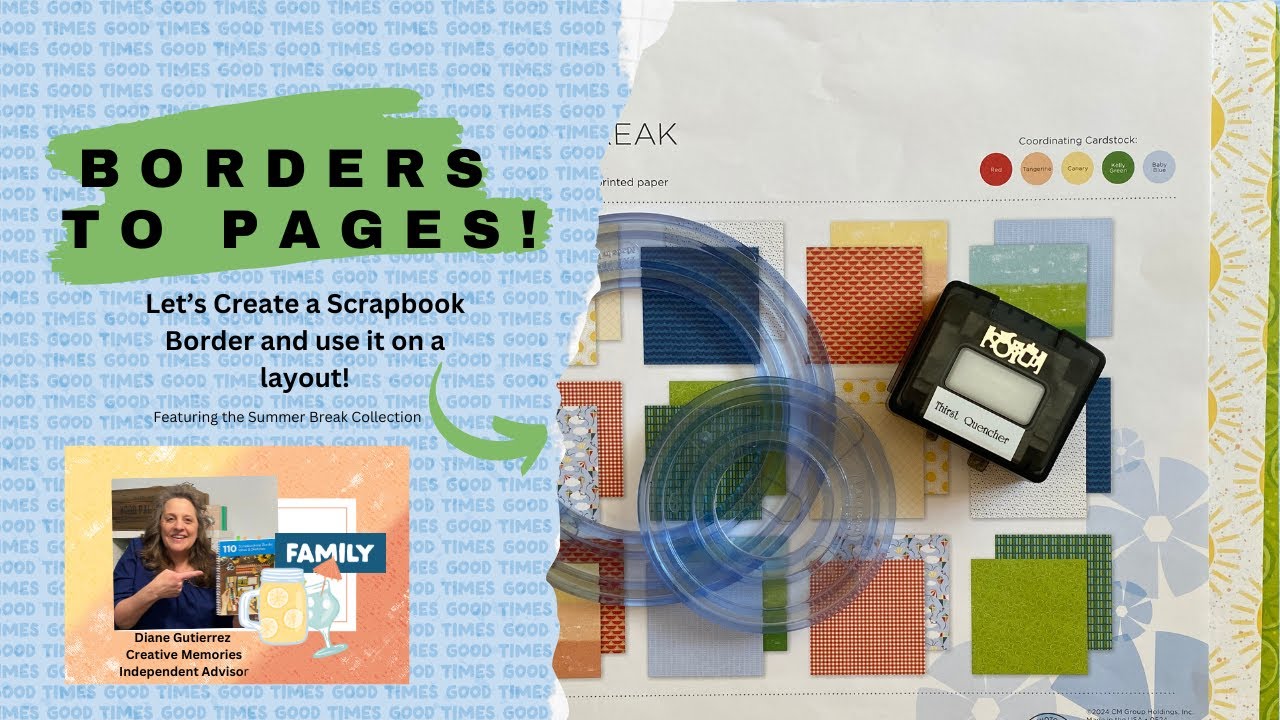 Creating a Border!! Making a 2-page Layout! AND a Companion Piece! All ...