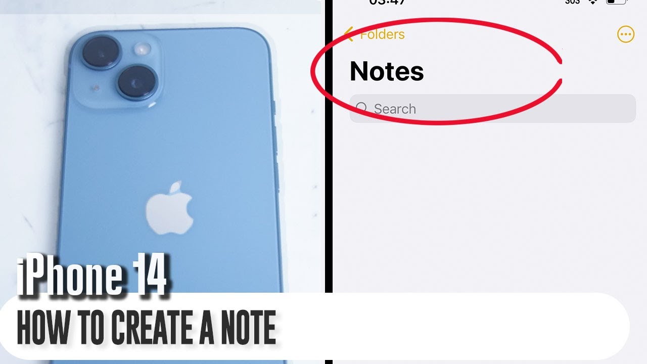 iPhone 14 - How to create a new note iPhone 14 / Plus / Pro / Pro Max ...