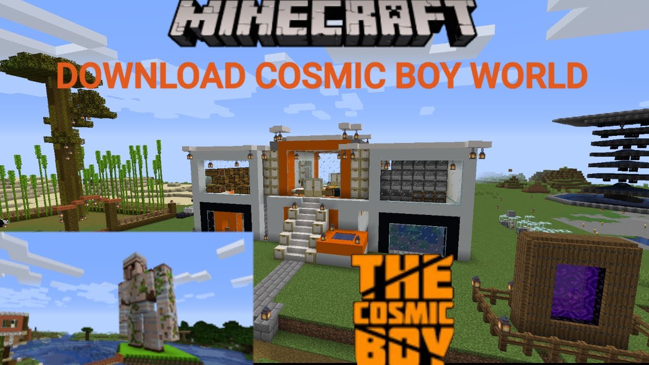 Download cosmic boy world in minecraft - YouTube