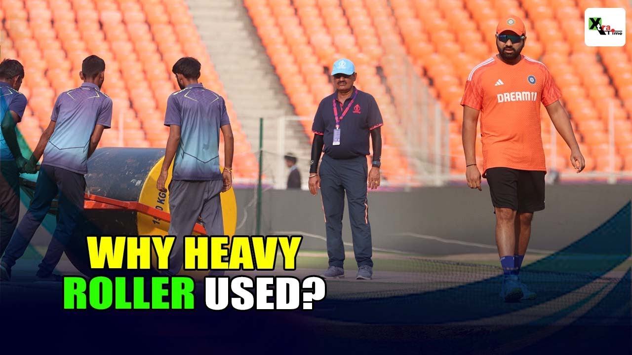Why heavy roller was used on the wicket after Rohit & Dravid had a ...