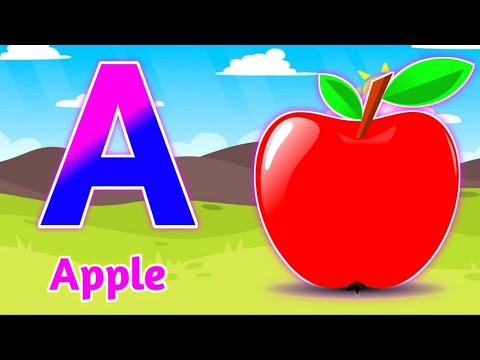 A for apple | alphabet song for kindergarten | nursery video | phonics ...