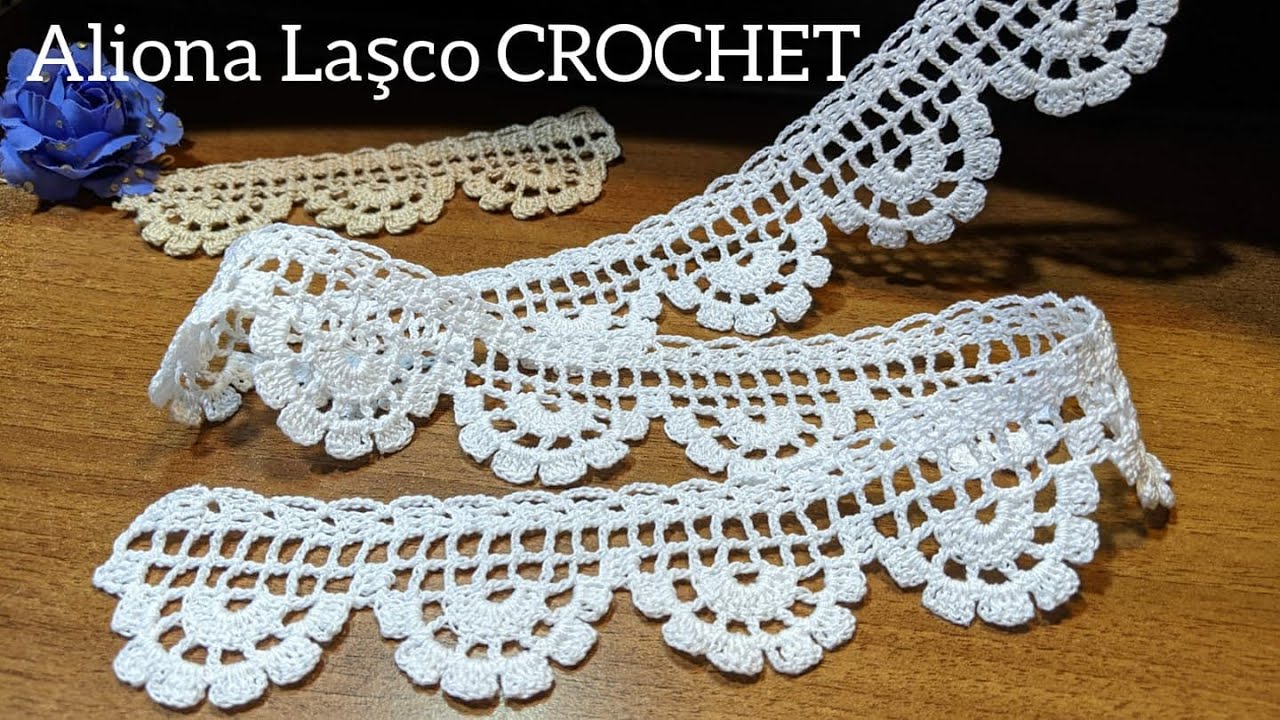 Dantela crosetata manual/ Crochet dantel/ Кайма крючком/ Master-class ...