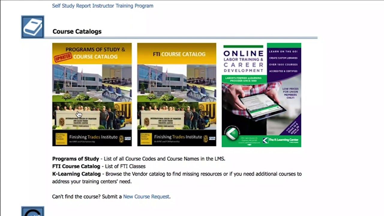 iFTI LMS - What information is found on the LMS homepage? - YouTube