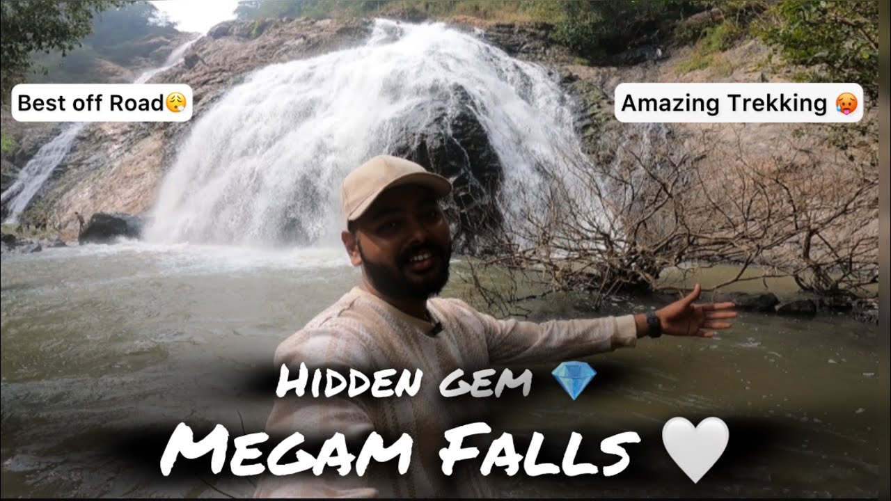 Megam Falls🤍 | Hidden gem💎| P-3 | best off road😮‍💨 | Amazing trekking 🥵 ...