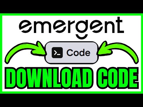 How To DOWNLOAD CODE In Emergent AI (QUICK & EASY) 2026