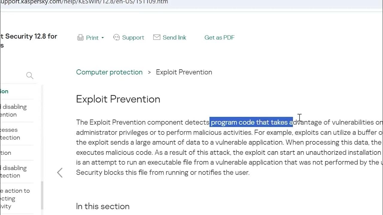 Kaspersky Exploit Protection - YouTube
