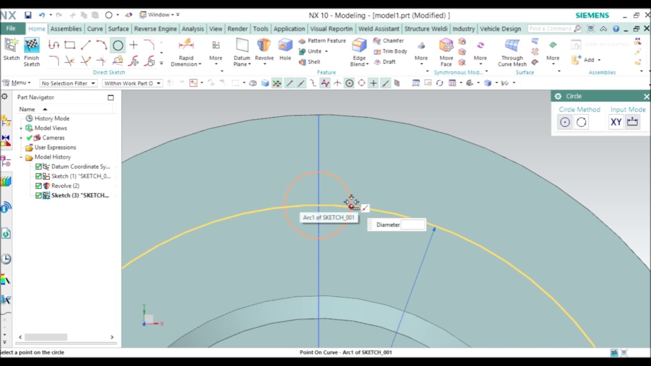 Pipe Flange design in Siemens NX 10 - YouTube