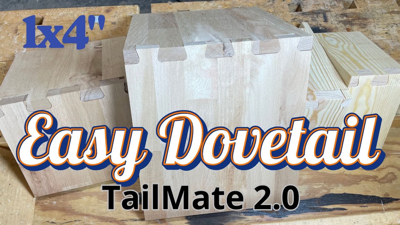How to Cut Perfect Dovetail Joints with TailMate 2.0 – 1x4 Router Jig ...