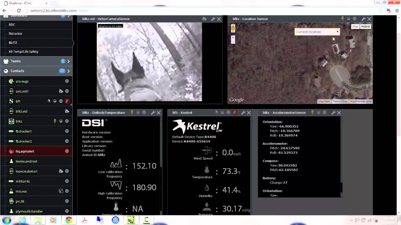 K9 Camera with Blueforce software - YouTube
