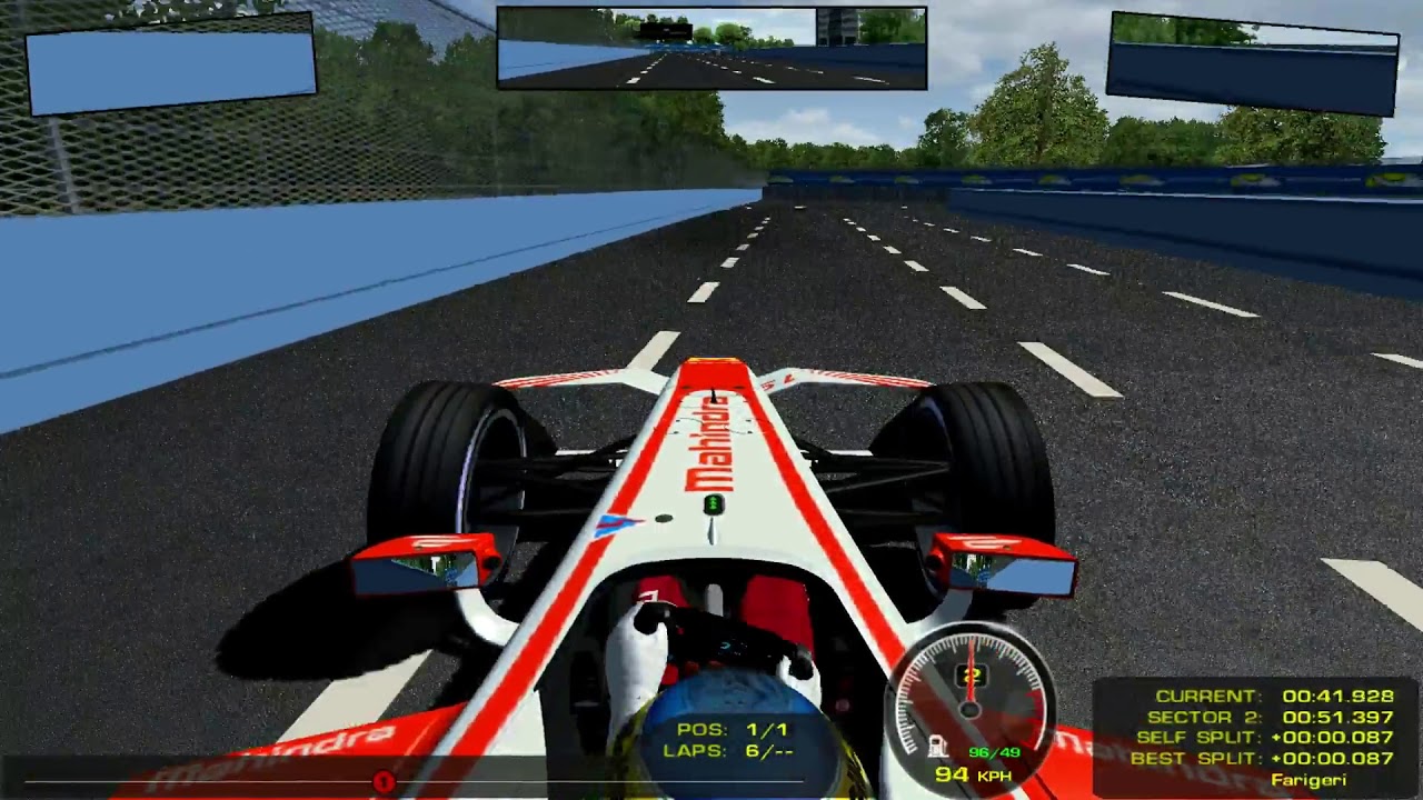 rFactor - Formula E 2016/17 - Felix Rosenqvist onboard at Buenos Aires ...