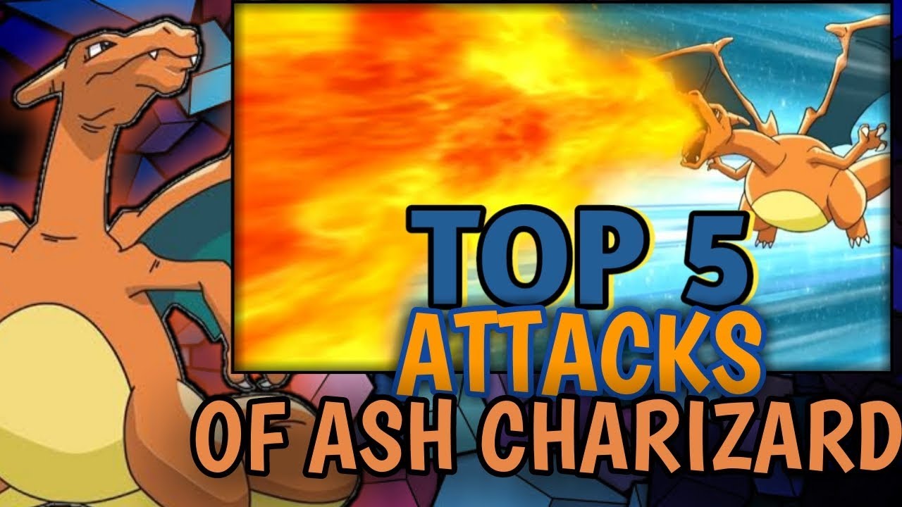 Top 5 BEST ATTACKS OF ASH CHARIZARD!! IN HINDI !! LJ POKEMON!! - YouTube