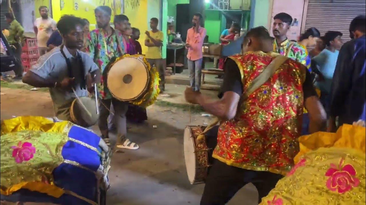 Santipur Durga Puja 2024 🤩🔥 Laila Majnu Dhol Tasa Party 🥁💯 Amjad Bhai on Fire 🔥🔥 Return of King ...