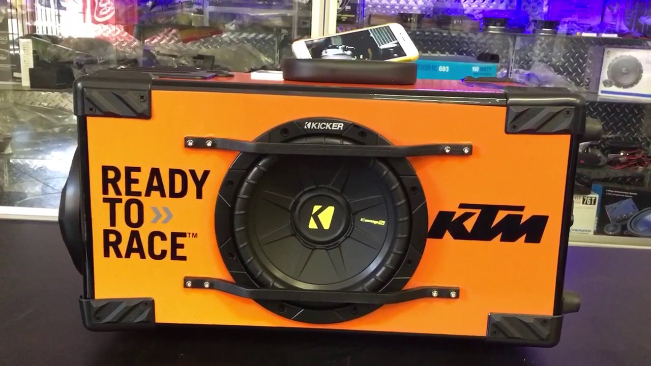 Street Machine Portable Custom Boom Box KTM design ROOSTA - YouTube
