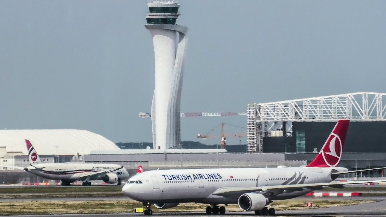 Terminal Plane Spotting at Istanbul Airport 🇹🇷 (IST / LTFM) - March 12 ...