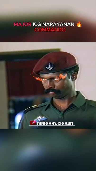 Major kg narayanan 🔥 || commando|| fauji || #army#indianarmedforces - YouTube