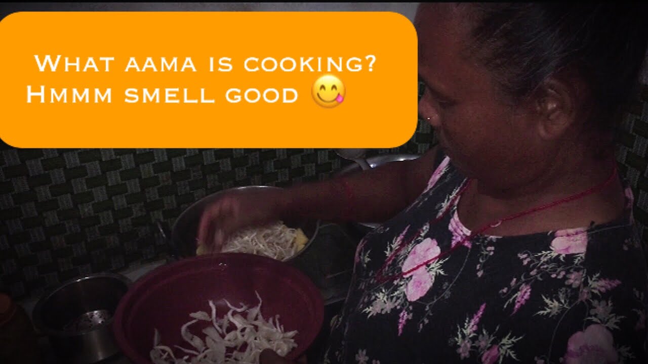 What aama is cooking? Hmmm smells good! - YouTube