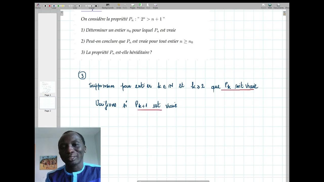 Suites et recurrence : Exemple 4 - YouTube