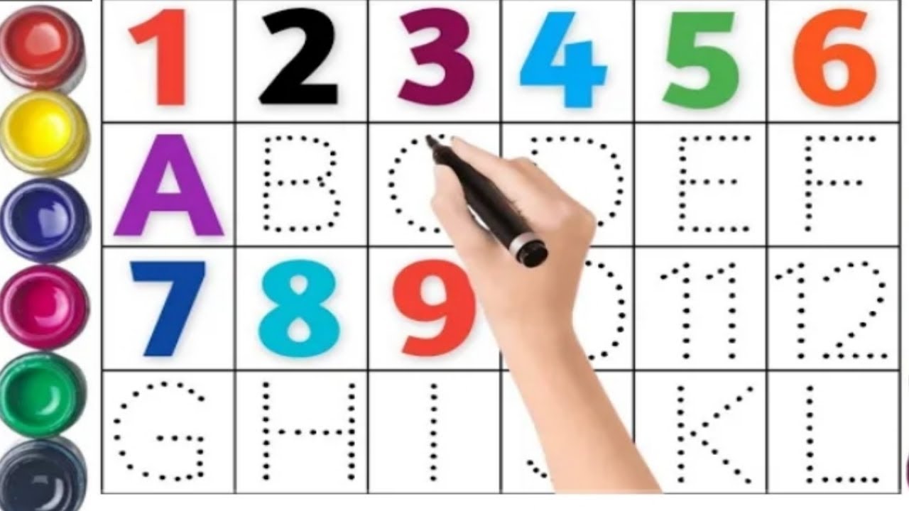 123, 1234 Numbers, ABC and 1234, ABC, ABCD, ABC song, Alphabet song ...