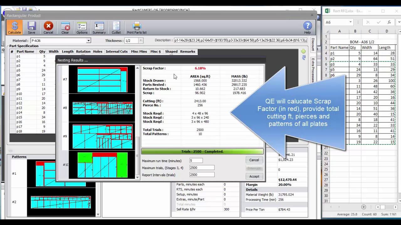 Rectangular Nesting in QE - YouTube