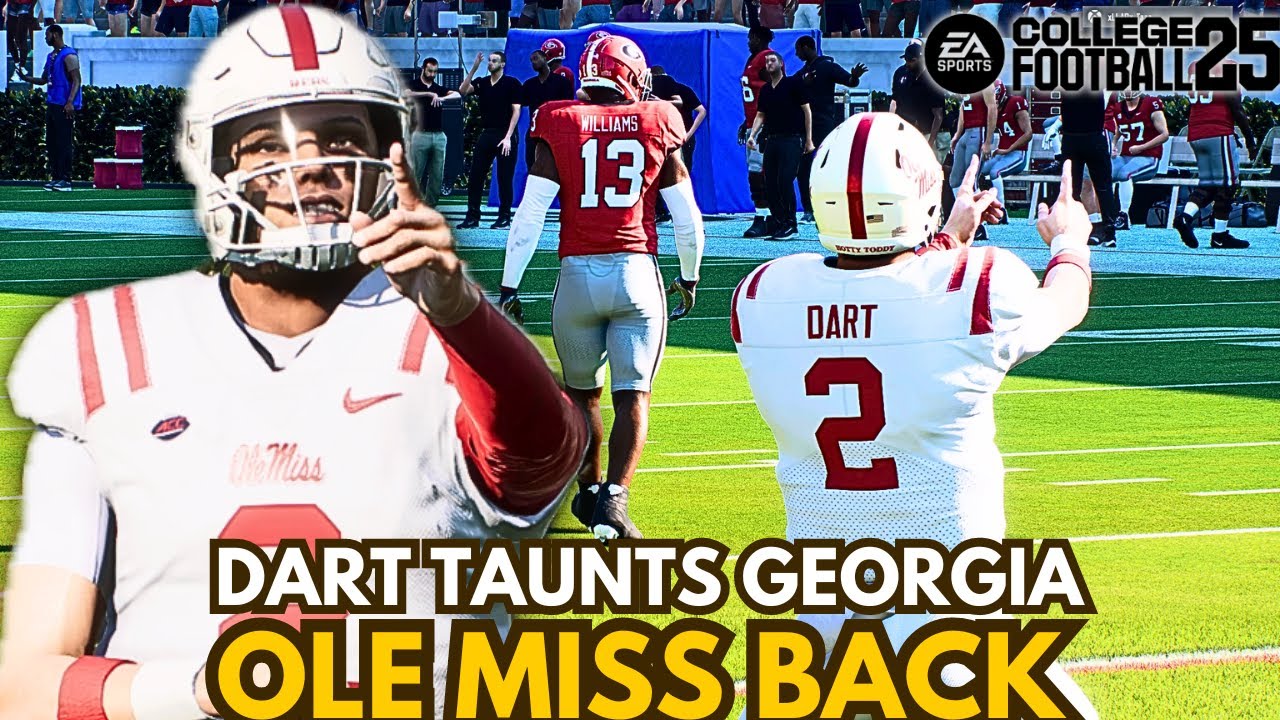 WHY OLE MISS CAN BEAT GEORGIA! COLLEGE FOOTBALL 25 ONLINE GAMEPLAY ...