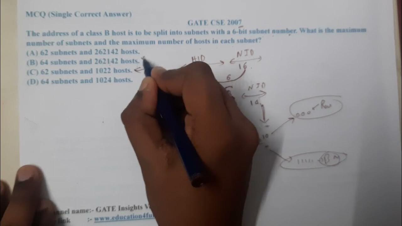 GATE CSE 2007 || Computer Networks || GATE Insights Version: CSE - YouTube