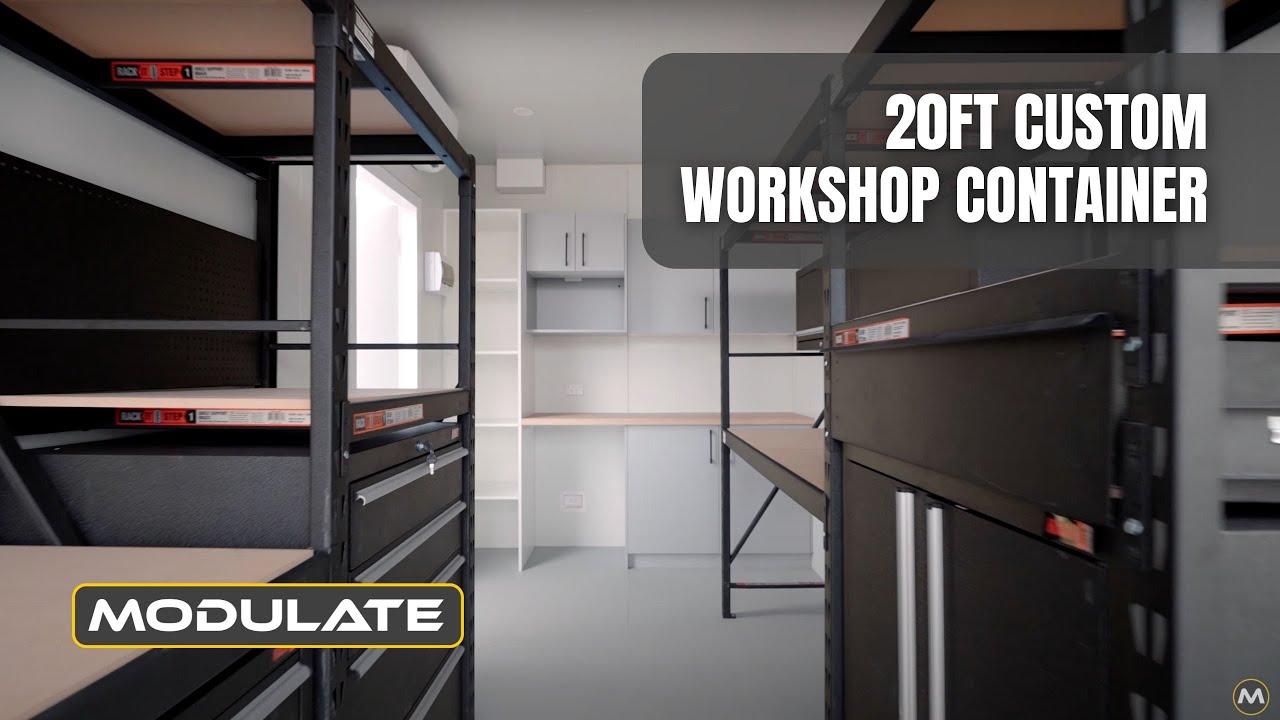 20ft Custom Workshop Shipping Container - Compact Design with Heavy ...
