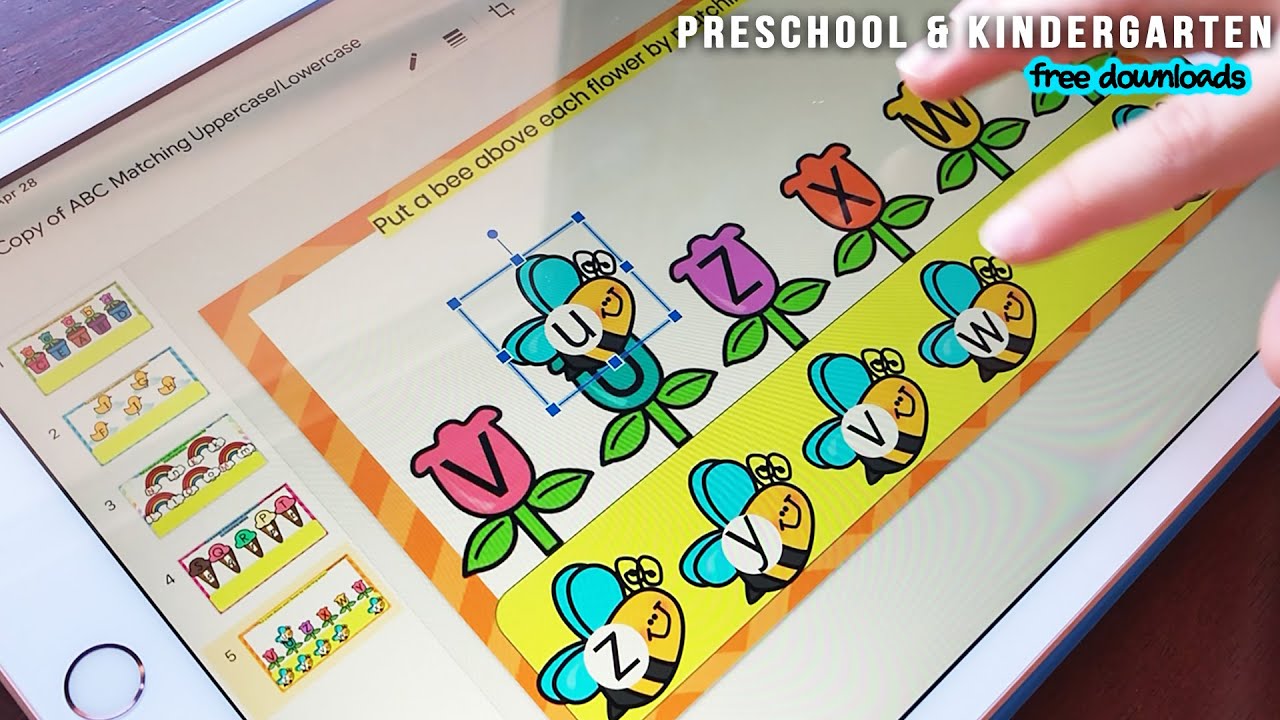 ABC MATCHING Google Slides Activities (Free Download) - YouTube