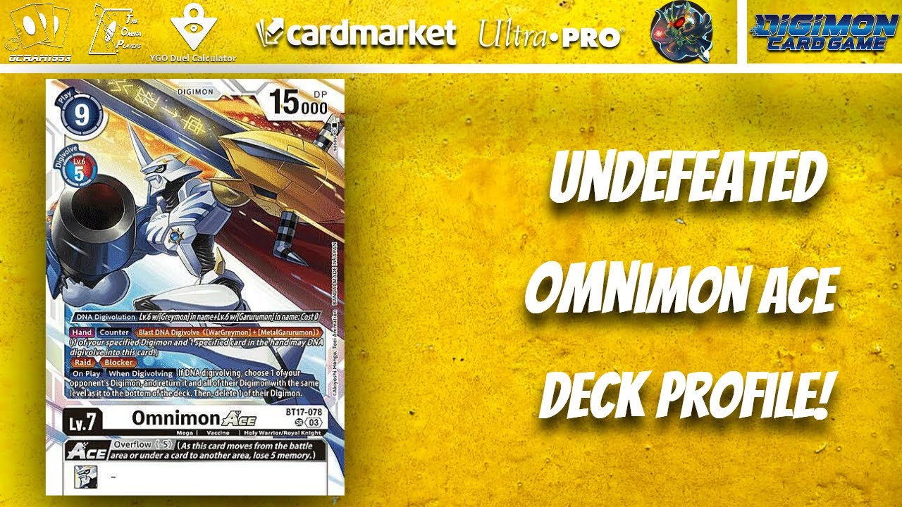 Digimon Card Game! Undefeated Omnimon ACE Deck Profile! - YouTube