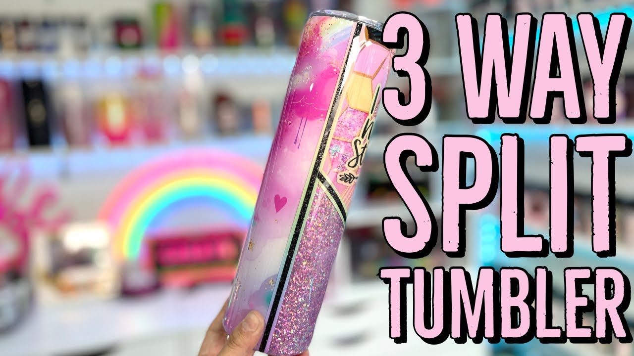 Easy tutorial on a 3 way split, tumbler design. - YouTube